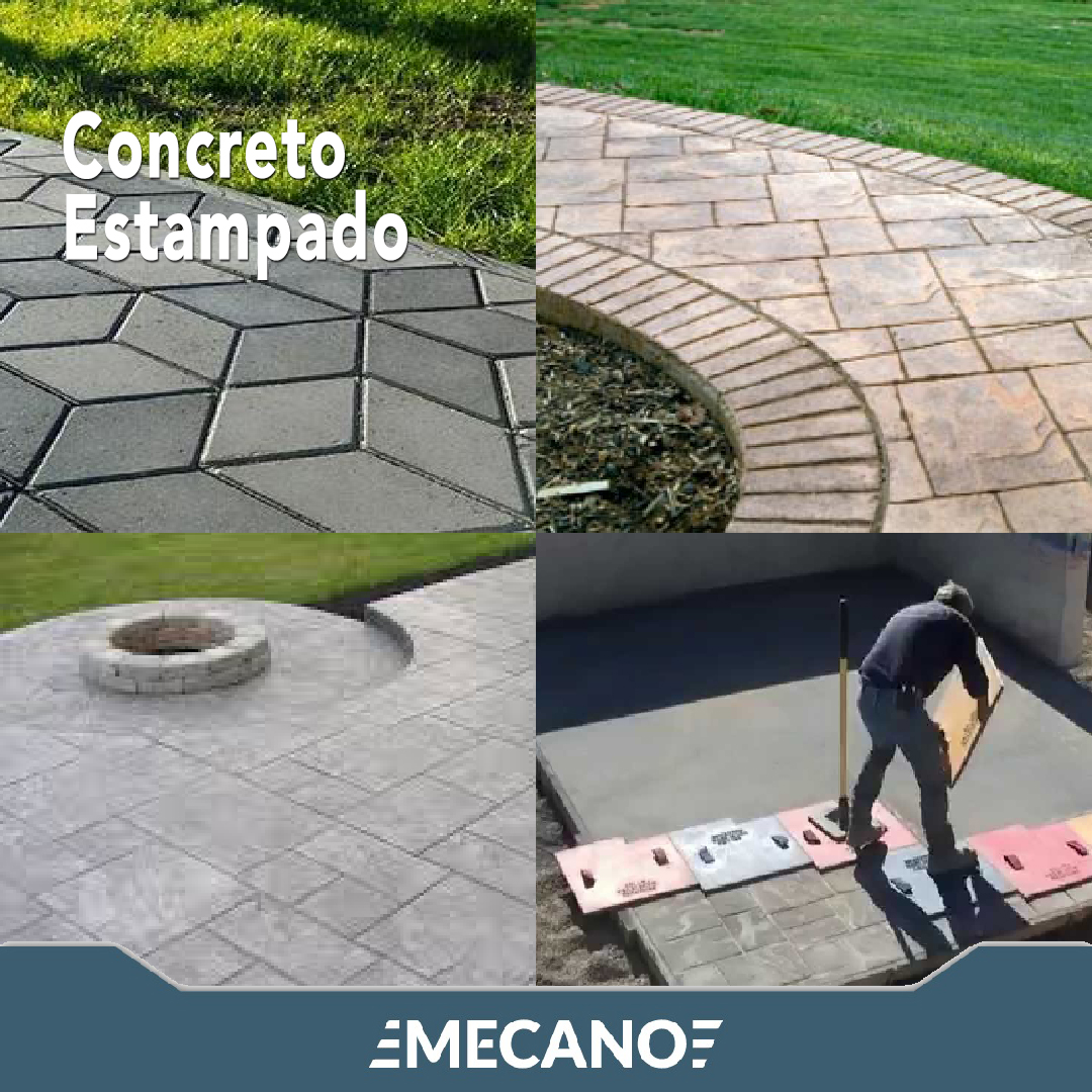 El concreto estampado - Mecano