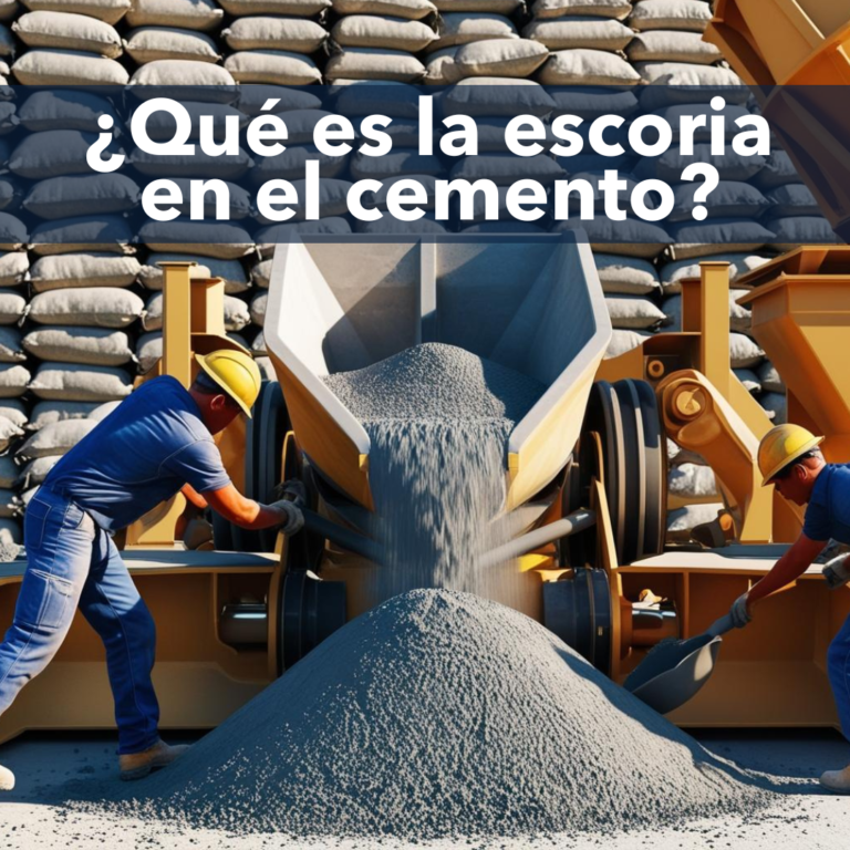 ¿A que se refiere el uso de “escoria” en el cemento? - Mecano